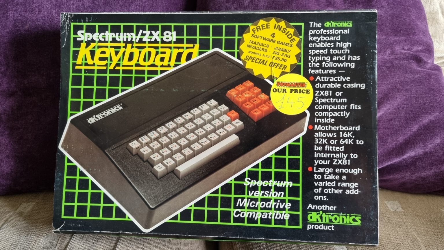 Dk’tronics Spectrum keyboard – North Devon Retro Computing Archive